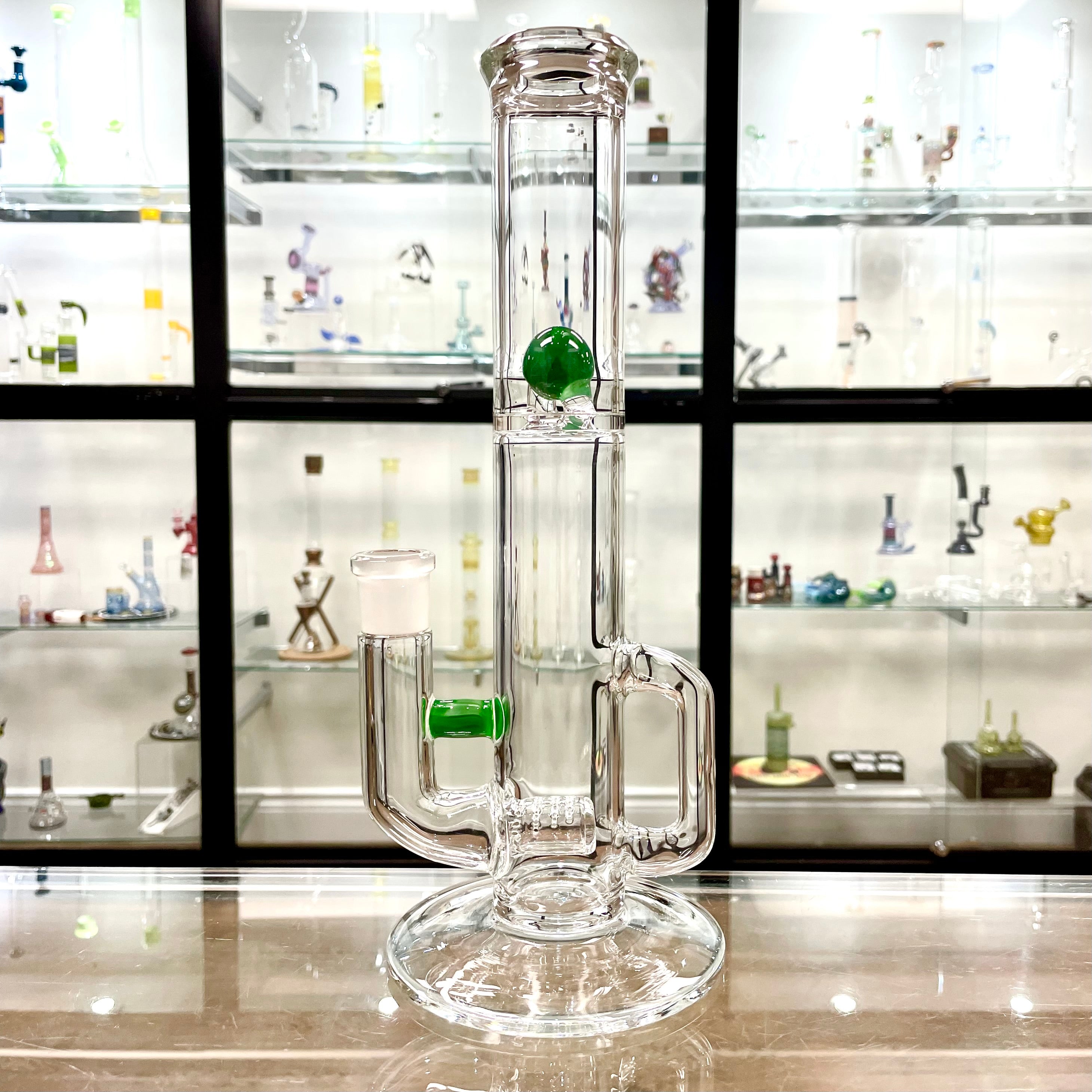 Green Belt Marble Splash Guard Tube w/ Drain – glassology