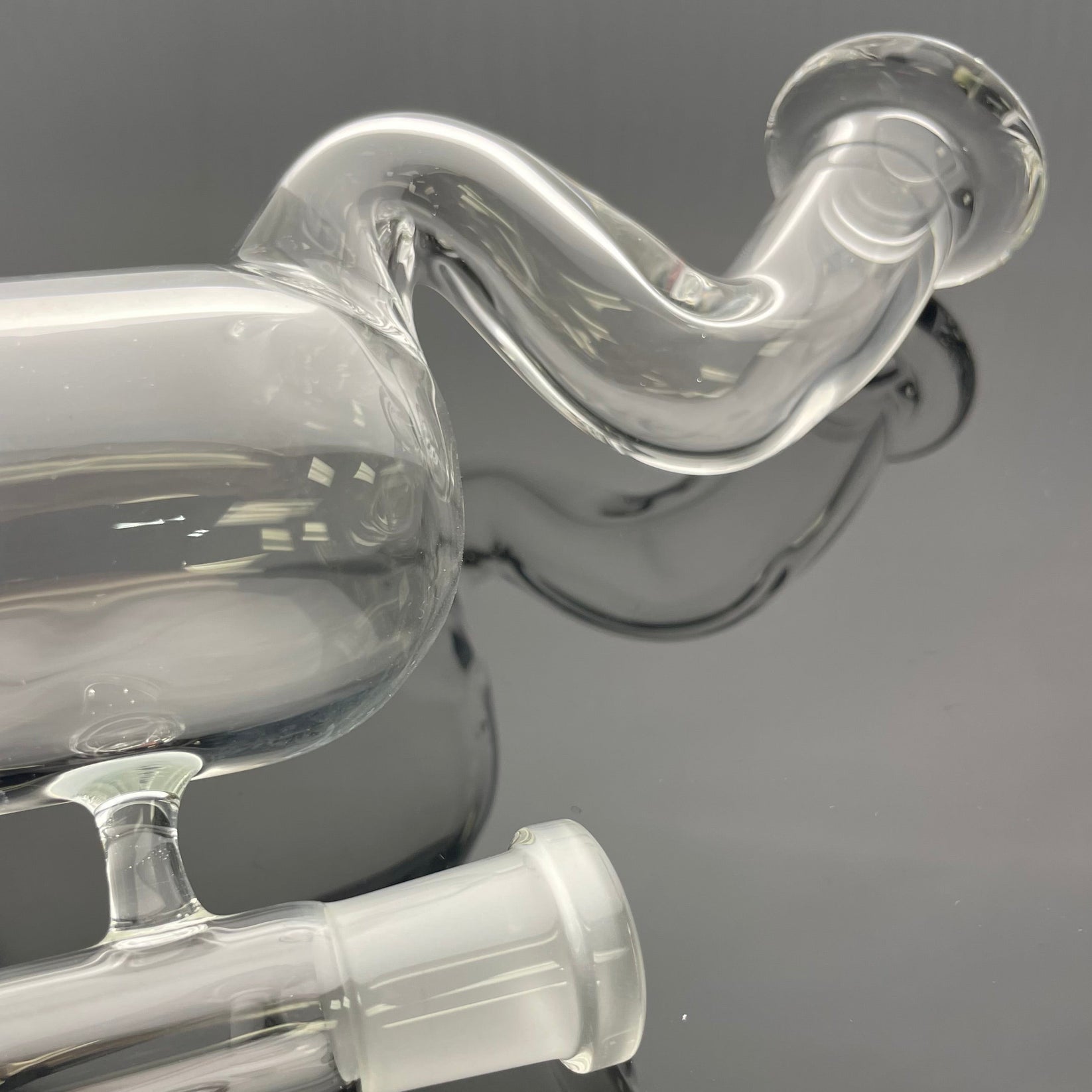 Mimzy Clear Bent Neck Stemline - 14mm – glassology