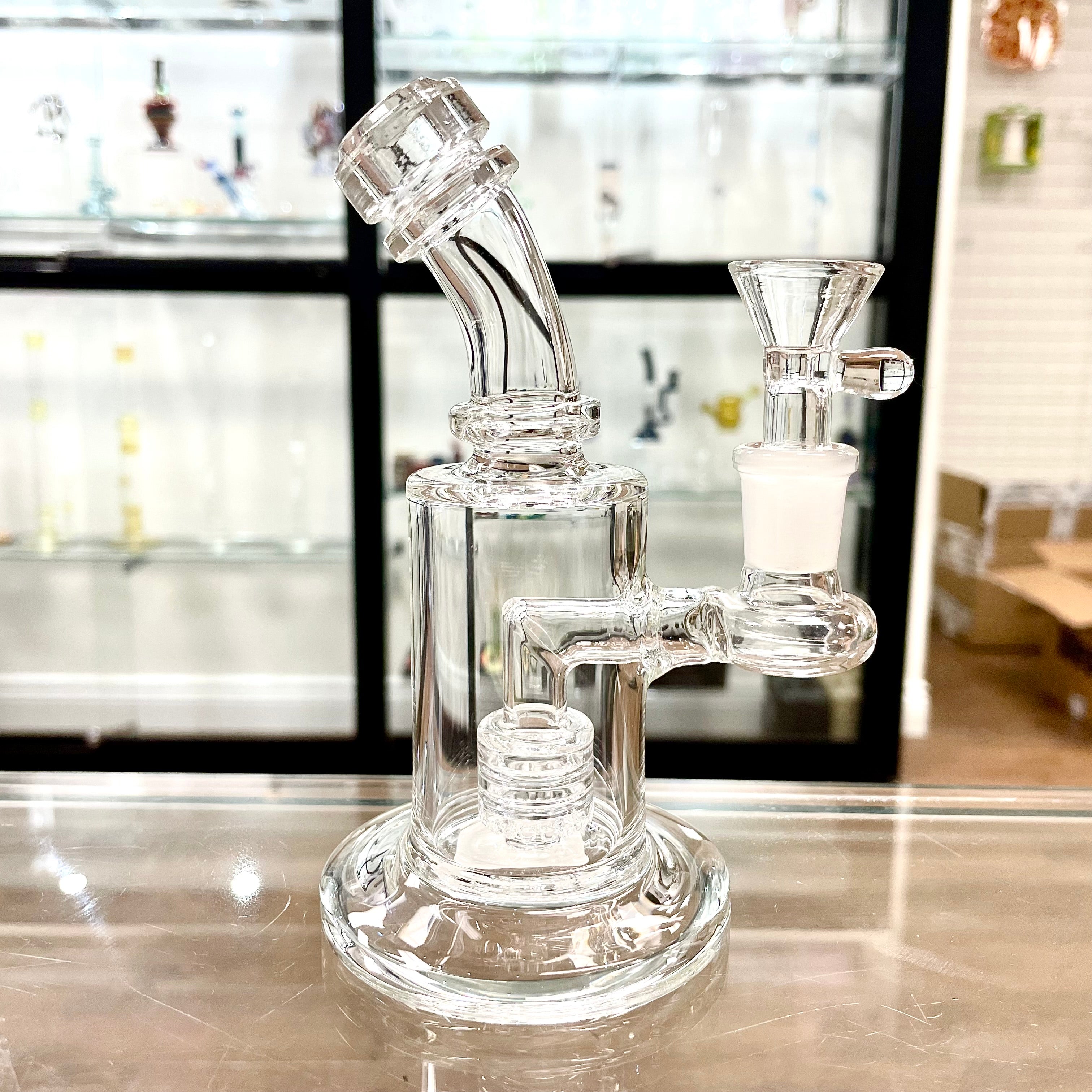 Unbranded 14mm Mini 5" Cylindrical Rig w/ Bowl – glassology