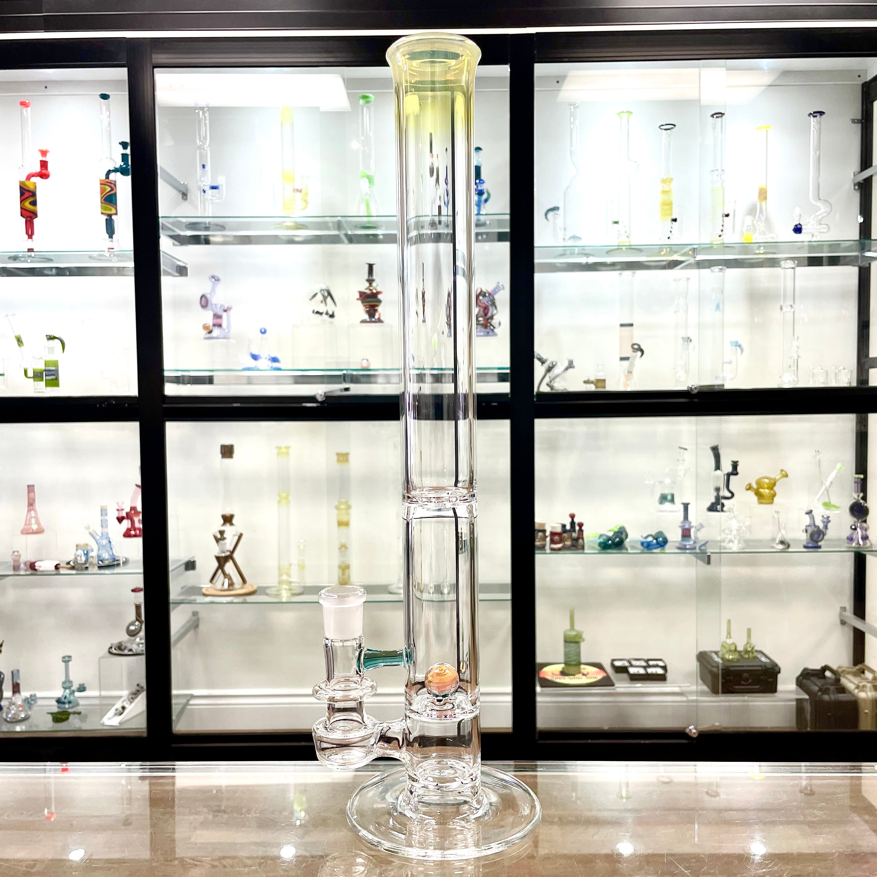 Discobox Natty Perc Straight Tube w/ Fume Mouth - #10 – glassology